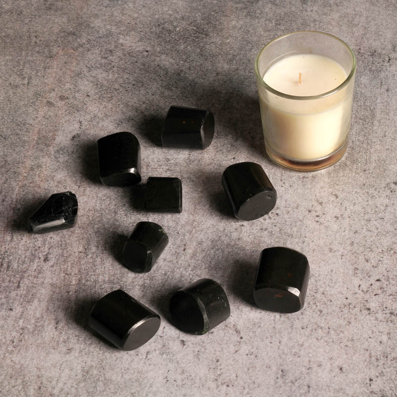 Black Tourmaline Tumble Stone – Zenquest By Pooja